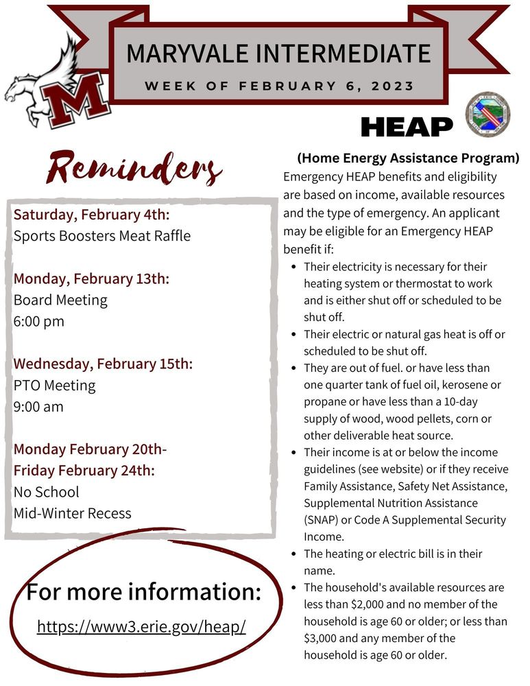 Parent Bulletin | Maryvale Intermediate School